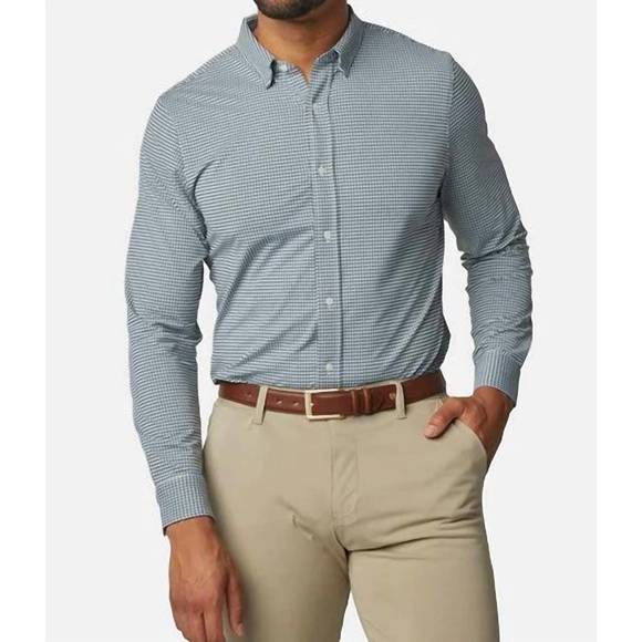 RHONE | Shirts | New Rhone Check Commuter Shirt In Pinewhite | Poshmark